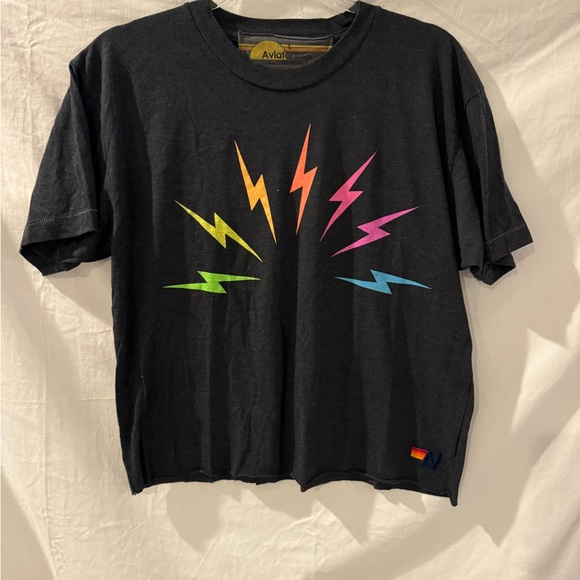 Aviator Nation | Tops | Aviator Nation Gray Boxy Graphic Short Sleeve ...